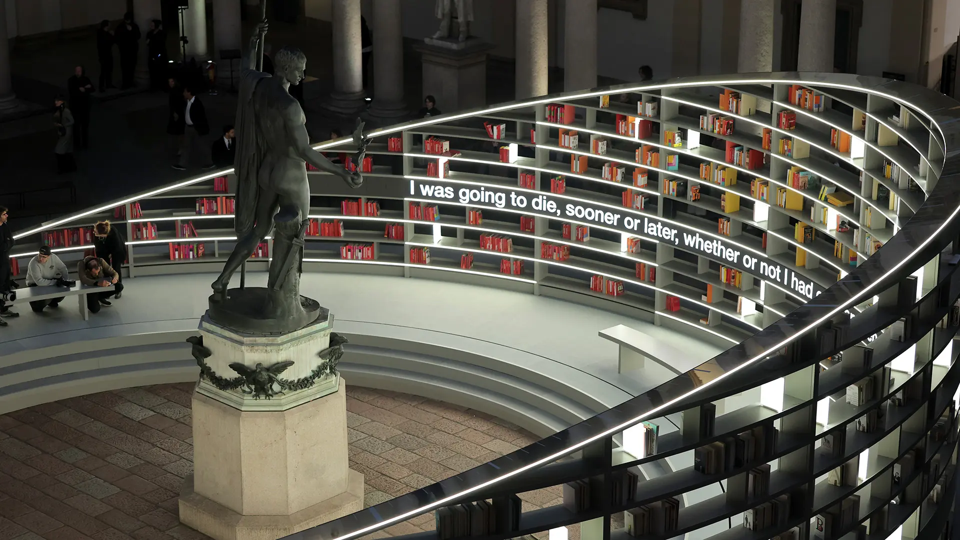 Es Devlin’s installation inside the Cortile d'Onore at the Pinacoteca di Brera | Salone del Mobile